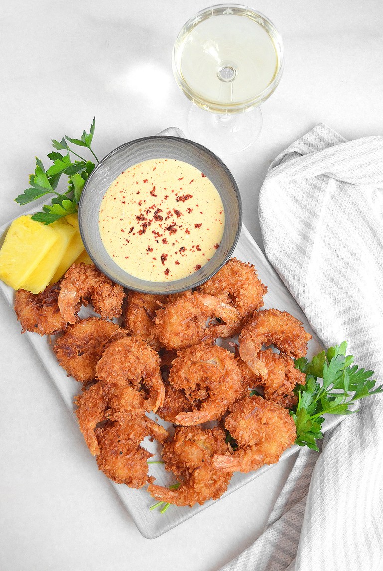Coconut-Panko Shrimp with a Fatalii Pepper Sauce | A Cook's Canvas